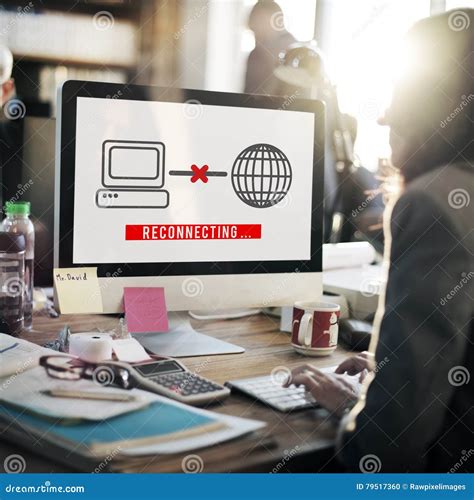 Reconnecting Access Disconnected Internet Concept Stock Photo Image Of Connection
