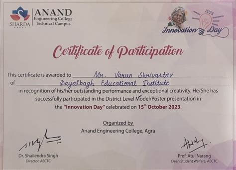 Varun Shrivastav On Linkedin Innovationday Achievementunlocked Districtlevelpresentation