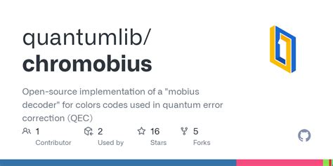 GitHub Quantumlib Chromobius Open Source Implementation Of A Mobius Decoder For Colors