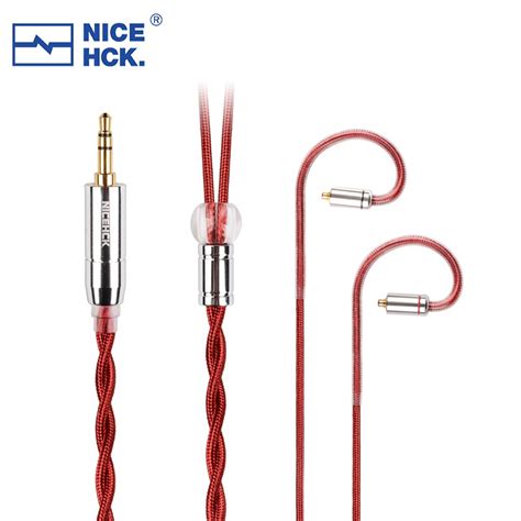 Nicehck Redag 4n สายเคเบิลหูฟังโคแอกเชียล Hifi Mmcx Qdc 0 78 2pin 3 5 2 5 4 4 มม สีเงิน สําหรับ