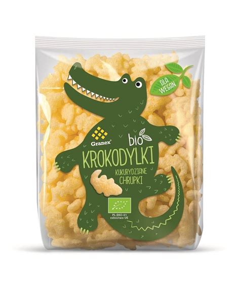 Chrupki kukurydziane krokodylki BIO 80g Granex Eko Fruktolinka zdrowa żywność