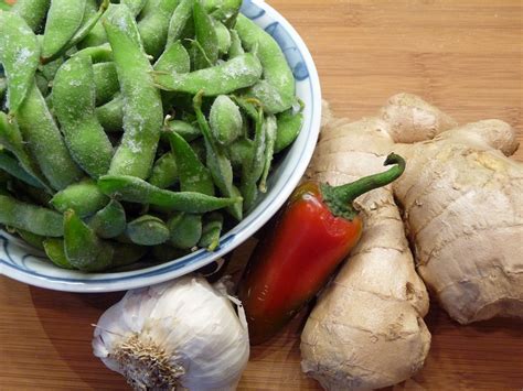 Stir Fried Edamame W Garlic Chili And Ginger ⋆ Everyday Healthy