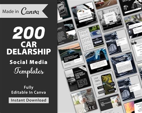 200 Car Dealership Templates For Social Media Etsy