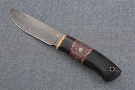 Купить нож Лиса сталь булат рукоять граб и карельская береза в arsgrupp ...