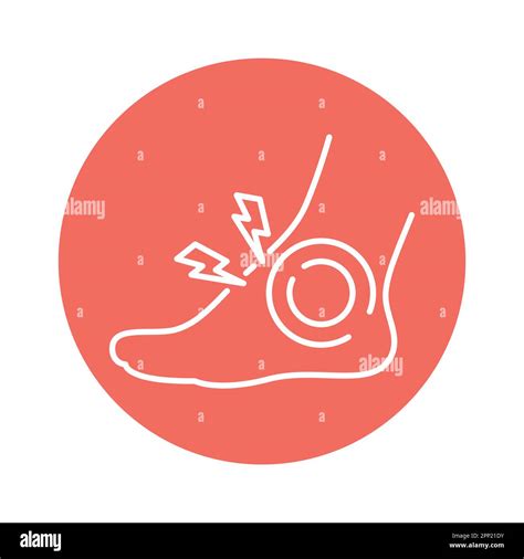 Leg Sprain Color Line Icon Rheumatology Pictogram For Web Page