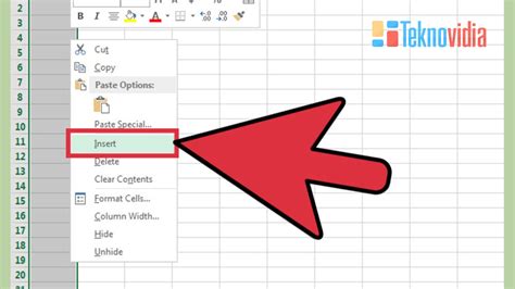 Cara Menambah Kolom Di Excel Dengan Mudah Dan Cepat Teknovidia