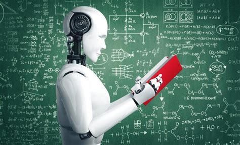 Premium Photo Mlp D Illustration Of Robot Humanoid Reading Book And