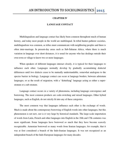 Introduction To Sociolinguistics Pdf Sociolinguistics Linguistics