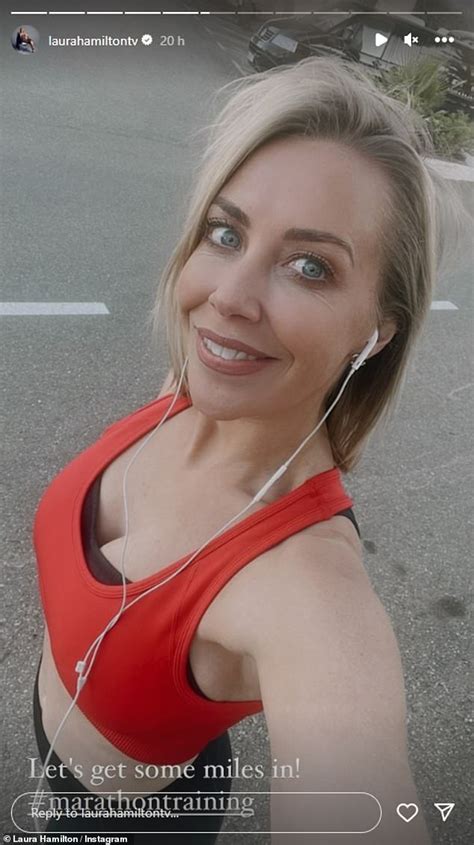 A Place In The Suns Laura Hamilton Flaunts Her Fit Figure In A Red