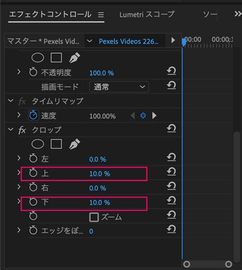 【premiere Pro】映画風のクロップを作る方法【使い方】