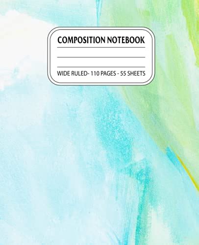 Marble Composition Notebook Wide Ruled White Pink Marble Abstract