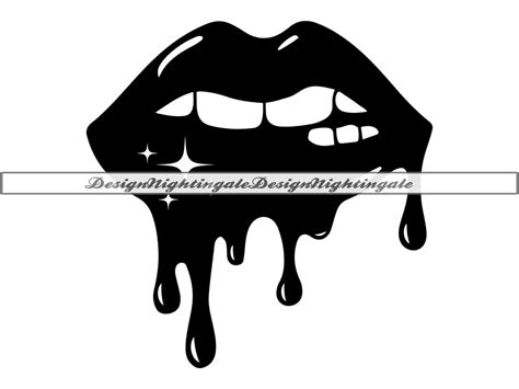 Dripping Lips Svg Sparkly Lips Svg Lips Svg Dripping Lips Clipart