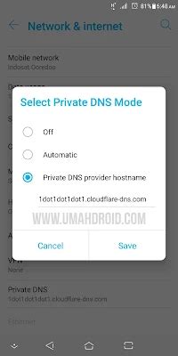 Cara Menggunakan Private DNS Di Android 9 Pie Tanpa Aplikasi Umahdroid