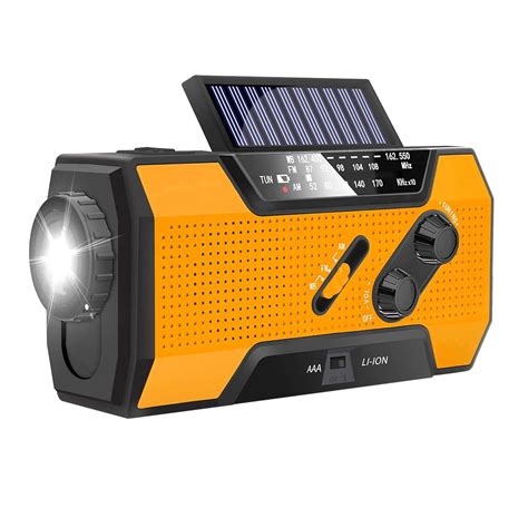 Emergency Weather With Am Fm Wb Reception Solar Hand Crank Power
