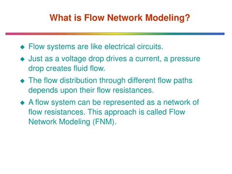 Ppt A Flow Network Modeling Fnm Tool Macroflow Tm For Improving