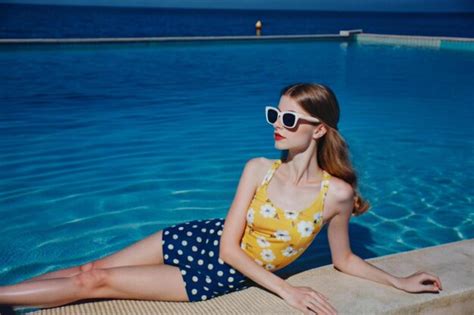 Yellow Polka Dot Swimsuit Images Free Download On Freepik