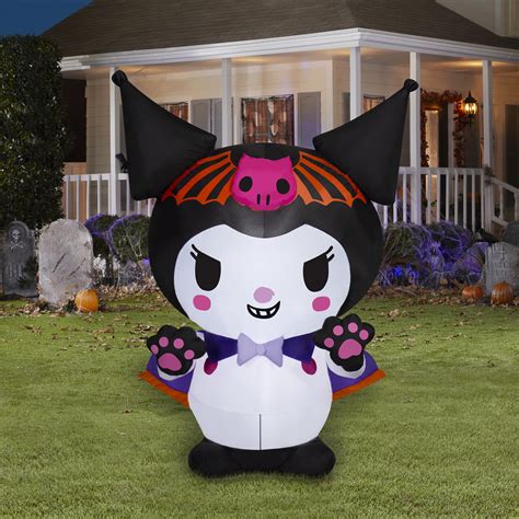 Halloween Kuromi Hello Kitty Airblown Yard Inflatable By Sanrio And Airblown Inflatables 4 5 Ft