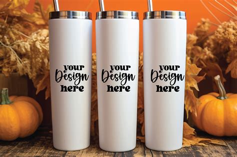 20 Oz Skinny Fall Tumbler Mockup 6 Graphic By Mockupstore · Creative