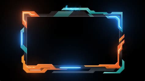 Stream Overlay Twitch Overlay Blue Orange 9169671