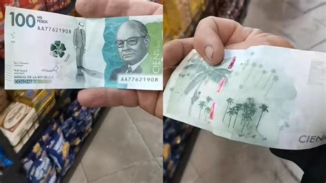 Así Es El Billete Falso De 100 Mil Pesos Que Estaría Circulando En