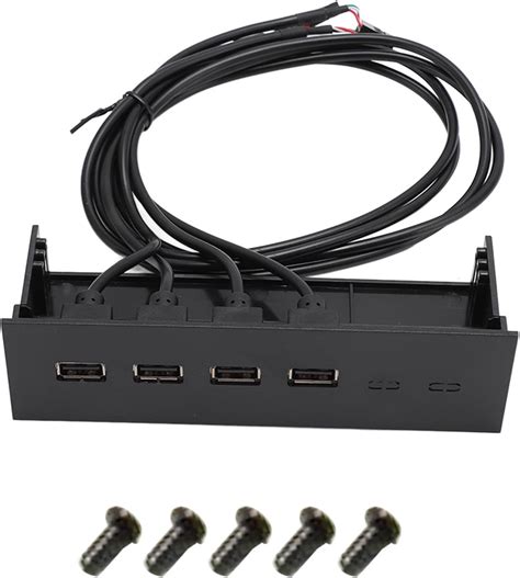 Front Panel Adapter 5 25 Inch 4 Ports Front Panel USB C Hub Internal Metal USB Hub Optical