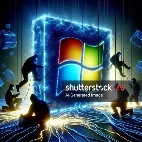 microsoft windows logo melting hackers exploit ai generated image