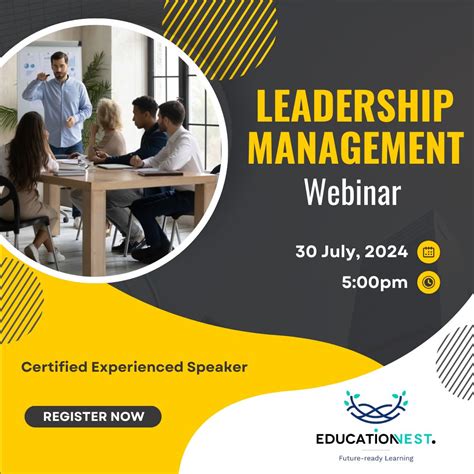 Educationnest On Linkedin Leader Session Strategies Leadership Management Webinar