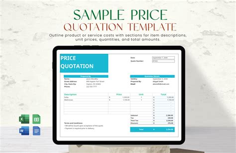 Quotation Sample Word