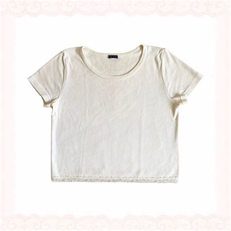 Brandy Melville Ashlyn Lace Top White Women S Fashion Tops Shirts On