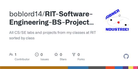 GitHub Boblord14 RIT Software Engineering BS Projects And Labs All