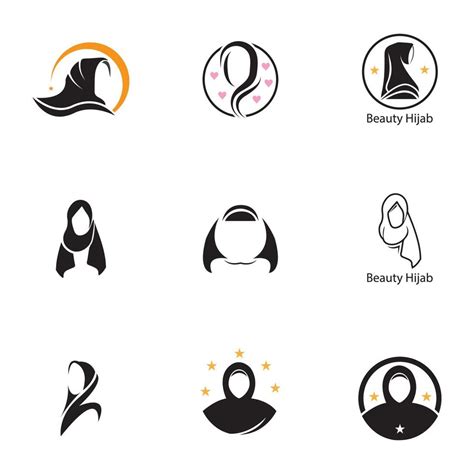 Muslimah Hijab Logo Template Vector Illustration Design 11322703 Vector