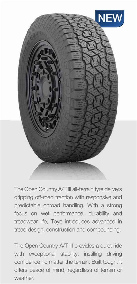 Toyo Open Country AT3 OPA3G 4X4 All Terrain Tyre - Performance Tyre ...