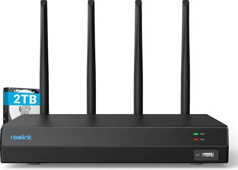 Reolink 4k 12ch Wifi Nvr Avec Wi Fi 6 Hdd 2to Intégré Wifi 245ghz