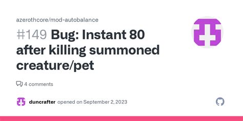 Bug Instant After Killing Summoned Creature Pet Issue