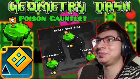 ПРОХОЖУ 3 УРОВНЯ POISON GAUNTLET Geometry Dash YouTube