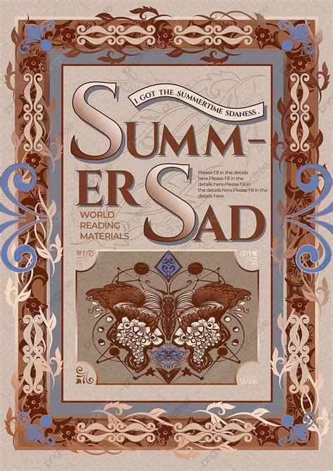 조각 테두리 복고 풍 빨간색 책 일러스트 표지 템플릿 Psd 다운로드 디자인 자료 다운로드