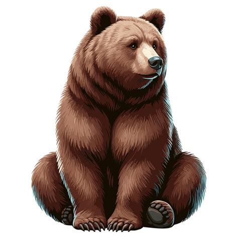 Cute Bear Vector Cartoon Illustration Premium Ai Generated Vector