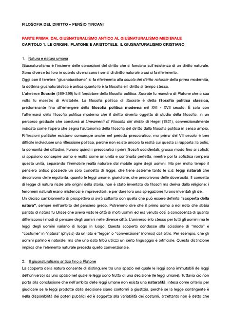 Riassunto Libro Filosofia Del Diritto Docsity