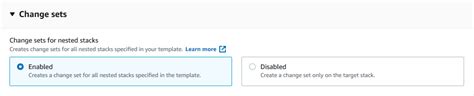 중첩 스택에 대한 변경 세트 Aws Cloudformation