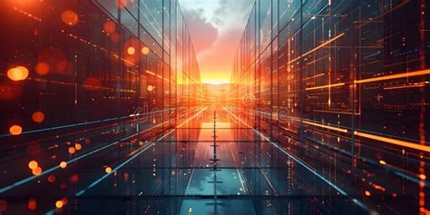 Seamless Data Transfer Illustrating Hybrid Cloud Connectivity And Workloads Concept Hybrid