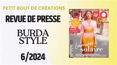 Revue De Presse Burda Couture Youtube