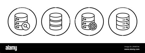 Database Icon Vector Server Icon Storage Stock Vector Image And Art Alamy