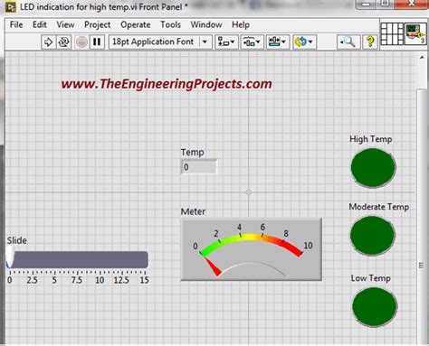 Temperature Sensing In Labview The Engineering Projects