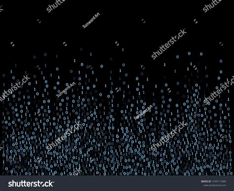 Vector Binary Code Cyber Background Hacker Stock Vector Royalty Free