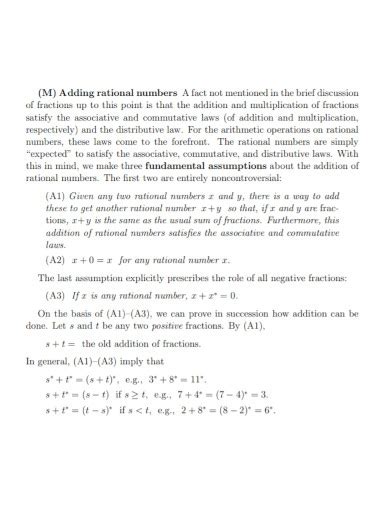Rational Numbers 100 Examples Format How To Discern Pdf