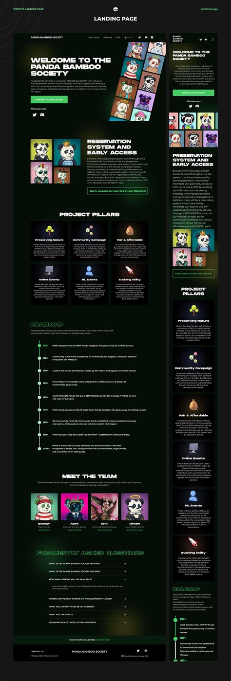 NFT Collection Website UIUX Design On Behance NFT Collection Website UIUX Design On Behance