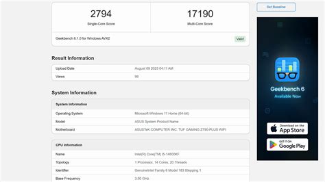 Intel Core I5 14600k Benchmark Appears Cpu Z Confirms Specs