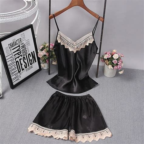 Exy Women Lace Womens Sexy Satin Lace Sling Sleepwear Lingerie