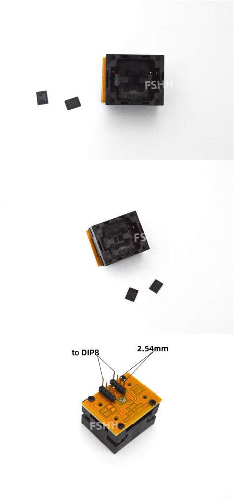 BGA24 To DIP8 Adapter TFBGA24 Programmer Adapter For SPI FLASH Size 6x8mm Pitch 1 0mm FSHH Store