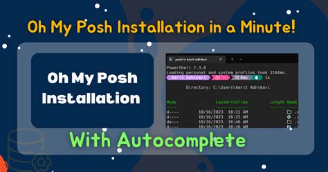 Oh My Posh On Hashnode